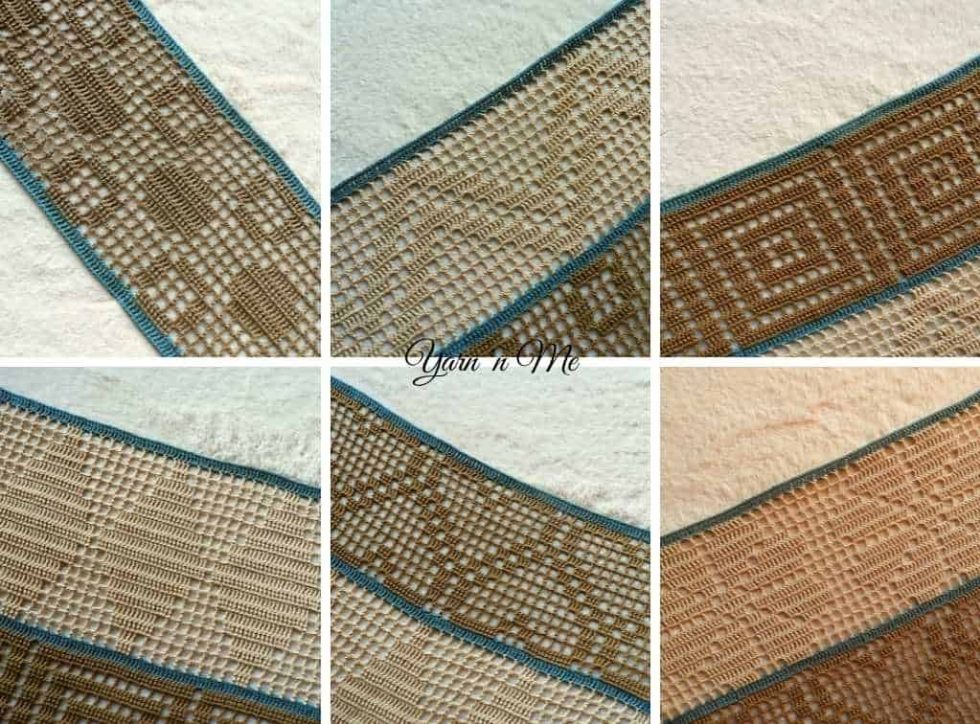 Filet crochet Spring/Summer Sampler throw: the best pattern to learn ...